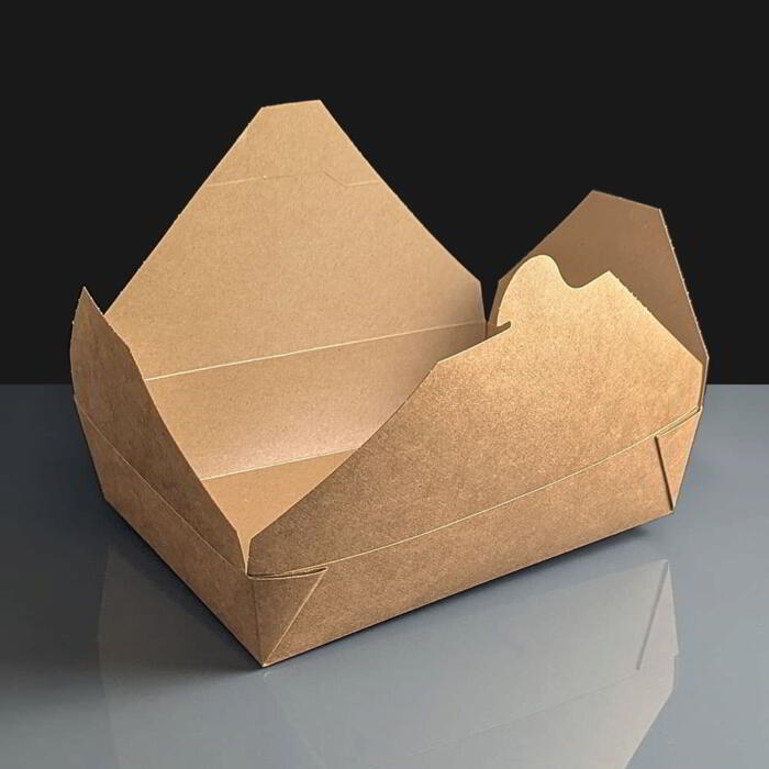 Biodegradable Leak-proof Food Box No.2 Brown