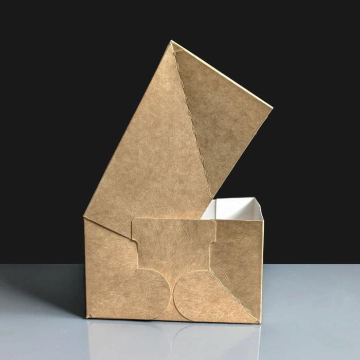 Kraft Cake Box With Window 5 x 5 x 3 (100)