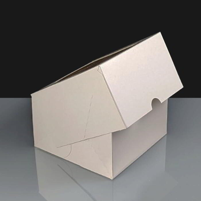 White Cake Box With Window 5 x 5 x 3 (100)