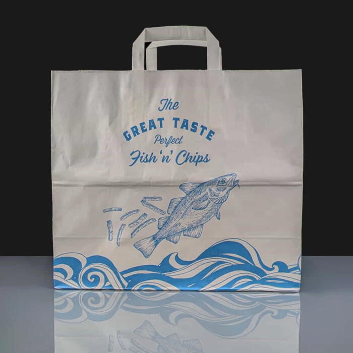 Large Handled SOS Fish and Chip Bags