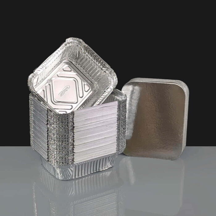 No.2 Wide Foil Container & Lid Combo Pack