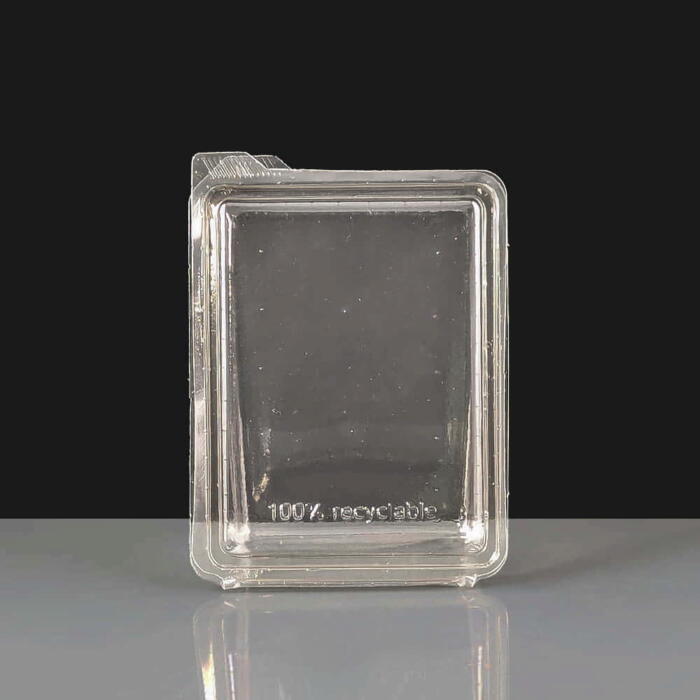 Clear Plastic Hingled Single Cake Wedge Box