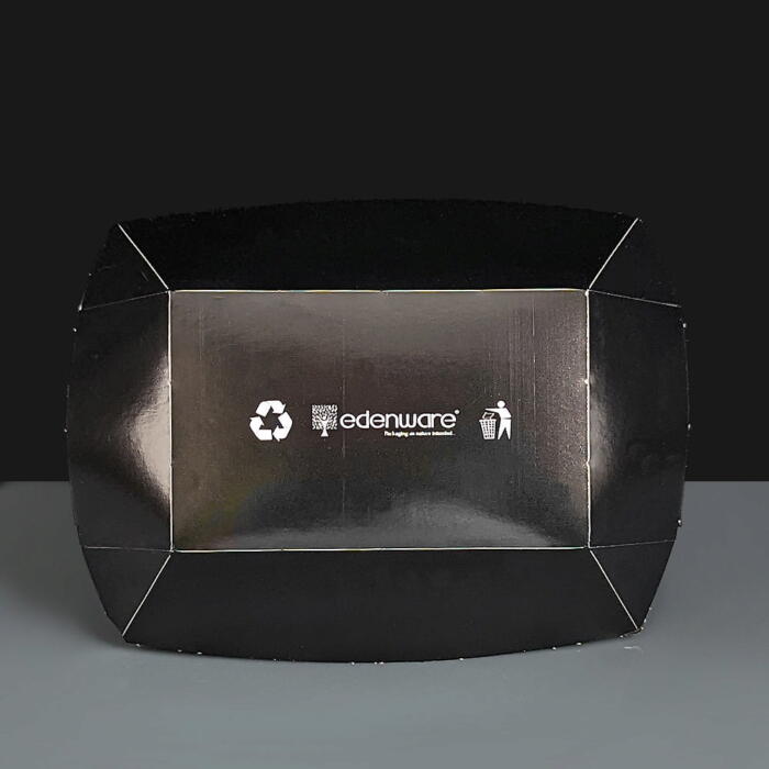 Small Black Cardboard Chip Tray