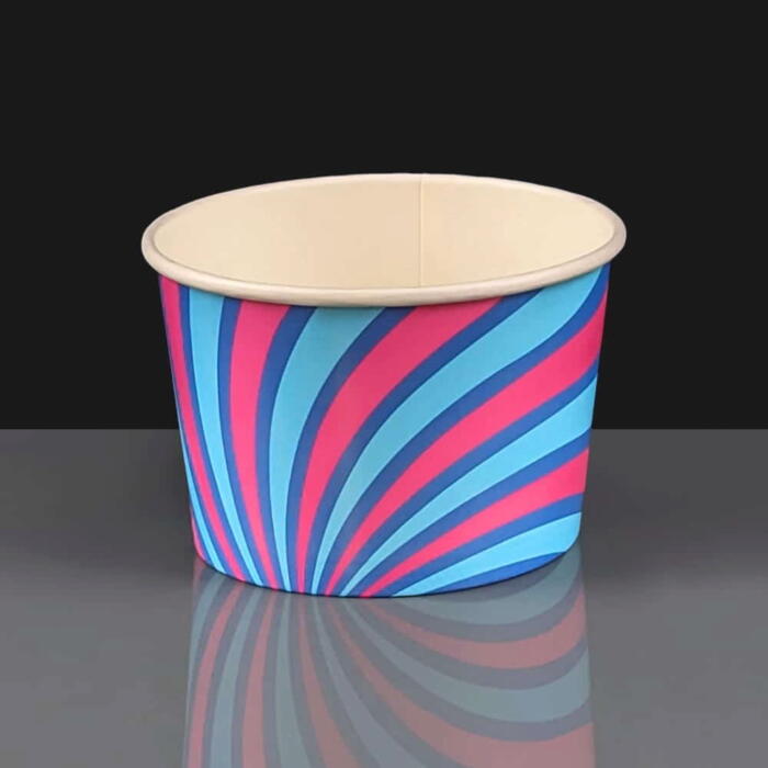 8oz Paper Ice Cream Container Go-Chill Design
