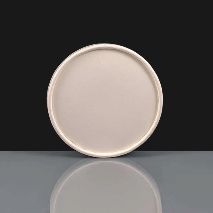 Paper Lid for 8oz Paper Ice Cream Container Go-Chill Design