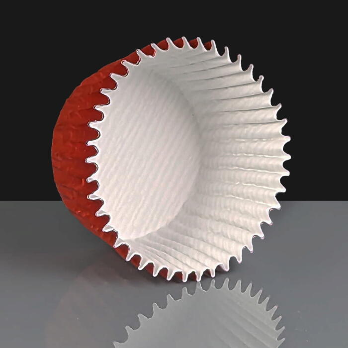Metallic Red Cupcake Cases | 40gsm Paper