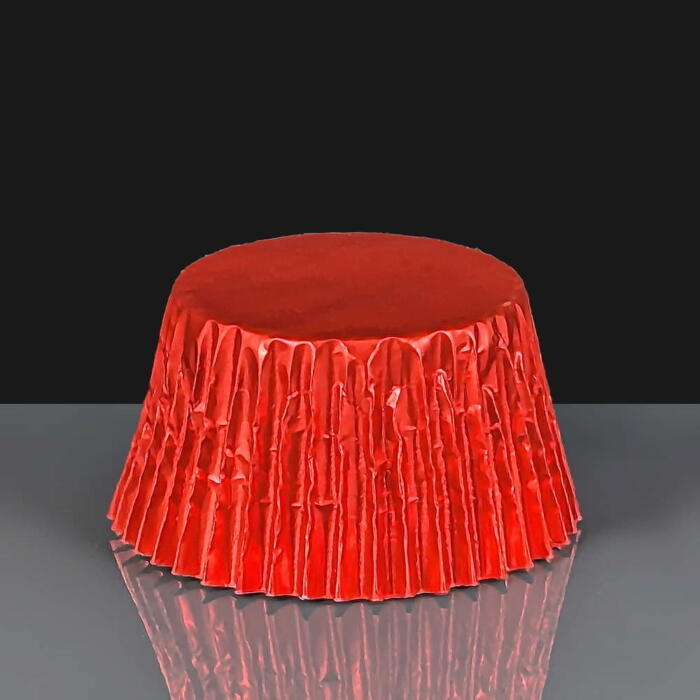 Metallic Red Cupcake Cases | 40gsm Paper