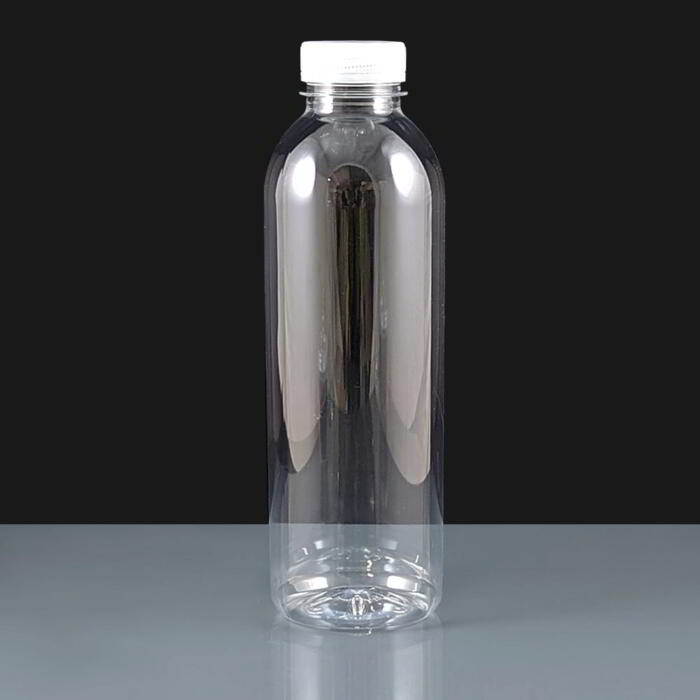 500ml Clear Round Plastic Juice Bottle with Cap