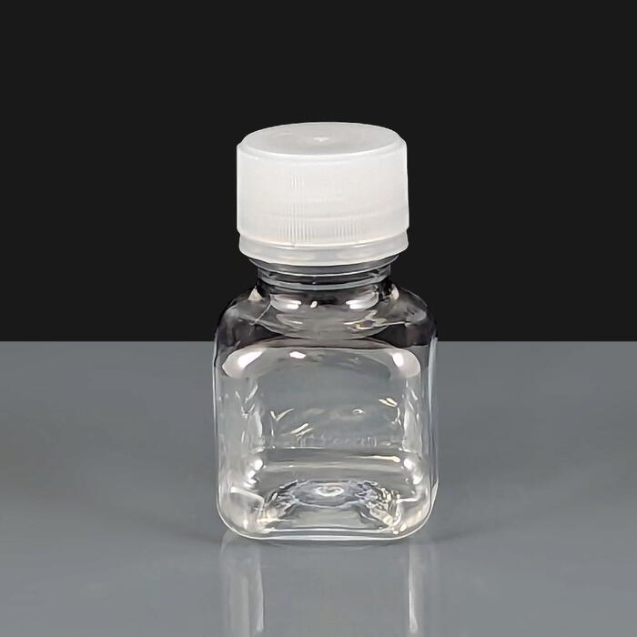50ml Clear Plastic Juice Bottle with Cap