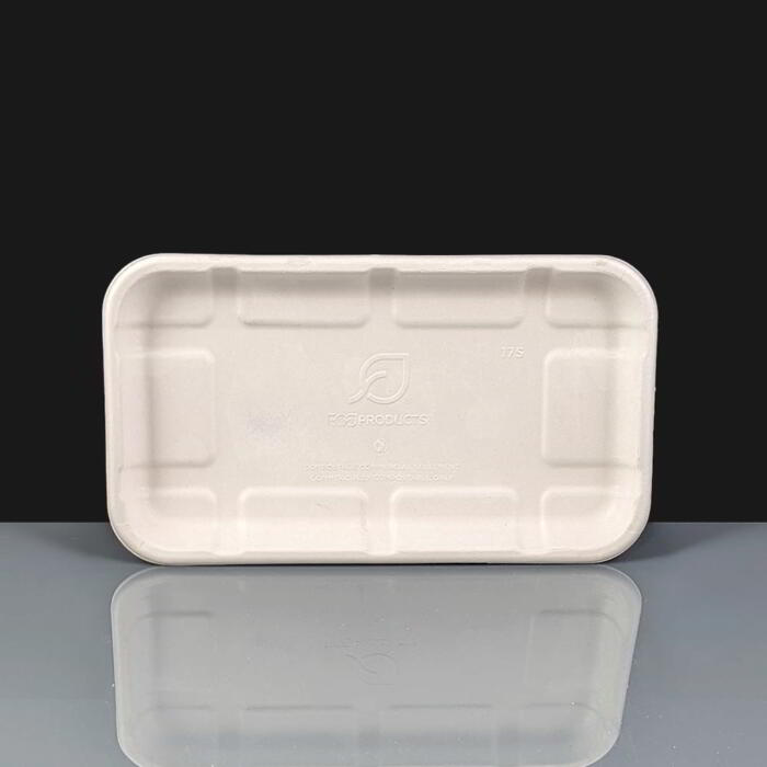 No. 17S Shallow Compostable Bagasse Meat Trays