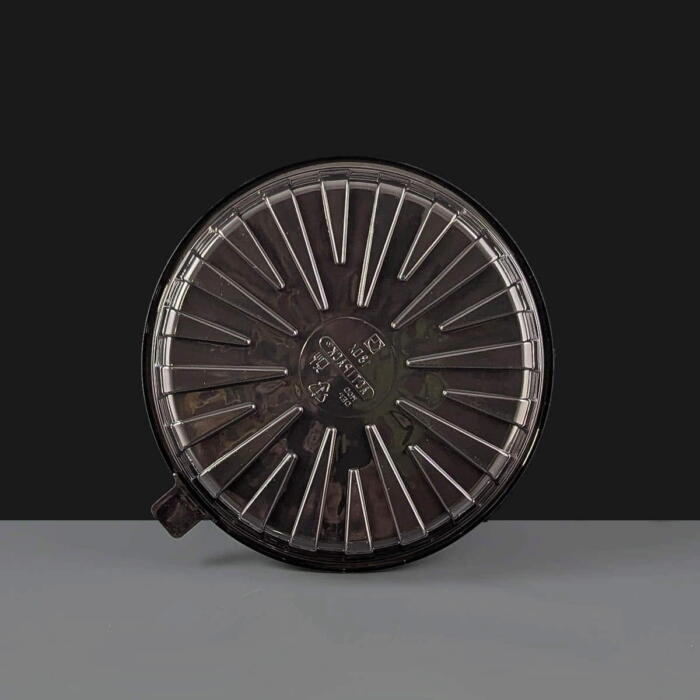 Round 180mm Black Plastic Gateaux Cake Base