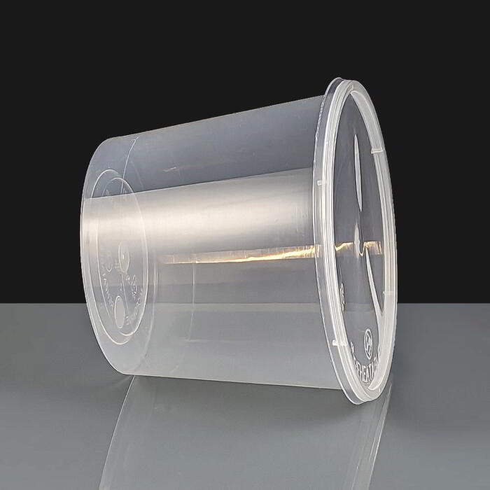 T30 Clear Round Plastic container and lid
