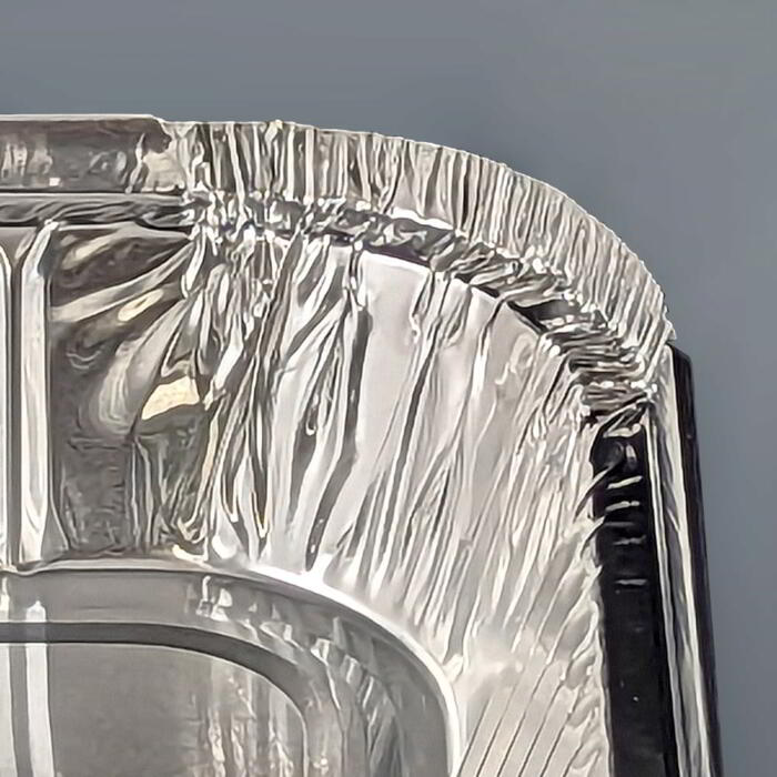 Large Square No 9 Shallow Foil Container