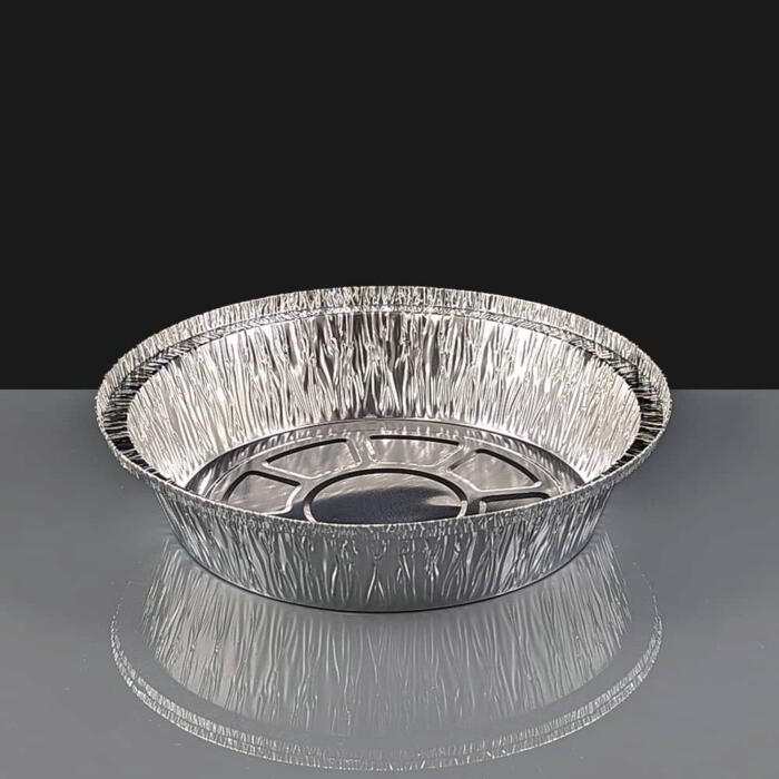 Round Foil Take Away Tray Containers with Lids