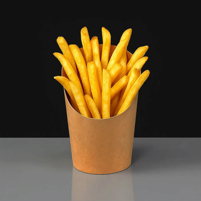 Round Kraft / Brown Chip Scoops (1000)