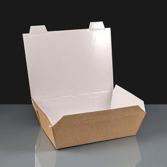 Huhtamaki Taste Large Food To Go Boxes - Brown - 48oz