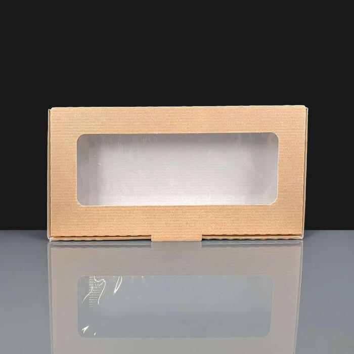 12 x 6 Inch Half Pizza Box with Window | Cater 4 You