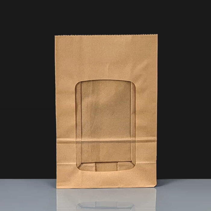 Brown Deli Windowed Deli Paper Grab Bag