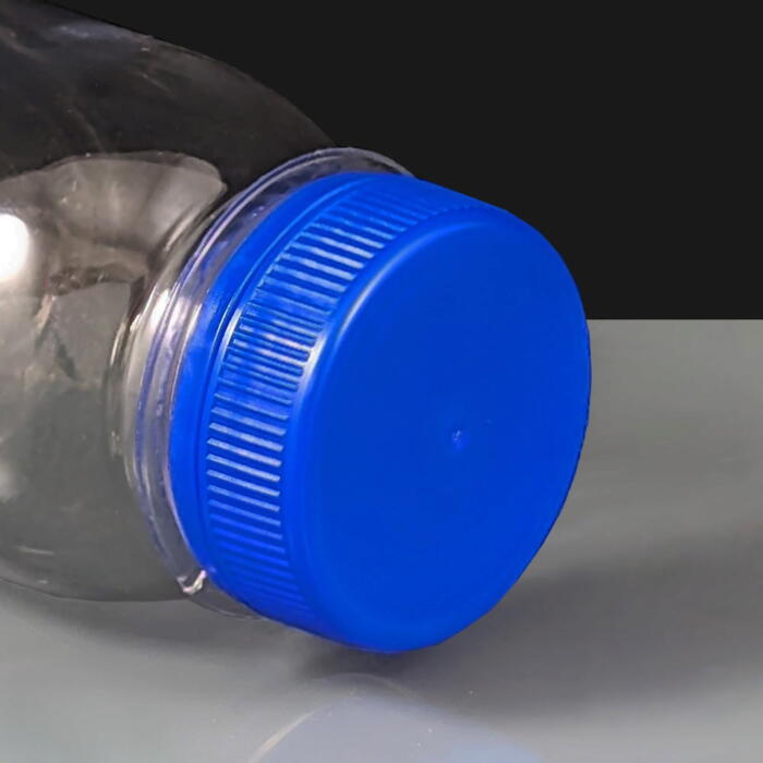 Blue Tamper Evident Round Juice Bottle Lid