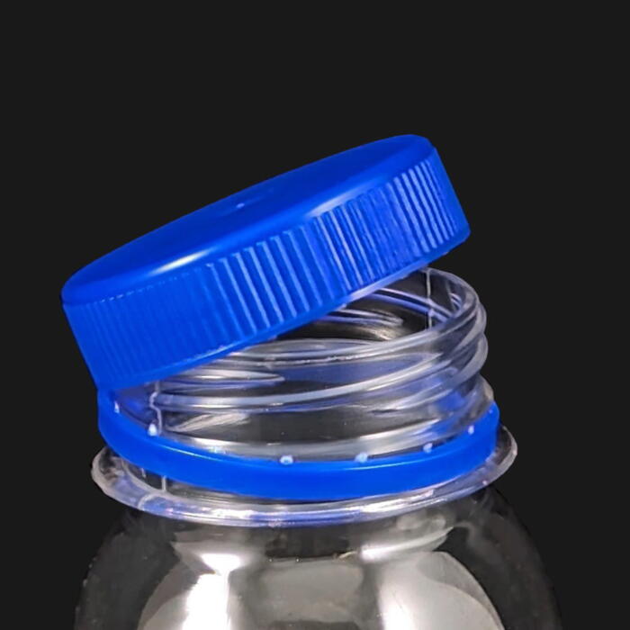Blue Tamper Evident Round Juice Bottle Lid
