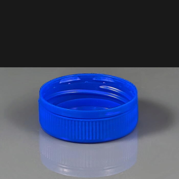 Blue Tamper Evident Round Juice Bottle Lid