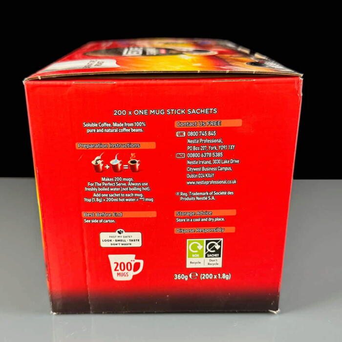 Nescafe Original Instant Coffee Sticks Box of 200
