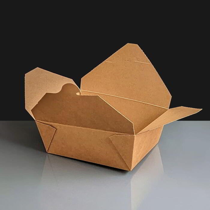 No. 8 Brown Eco Leak-proof Food Boxes