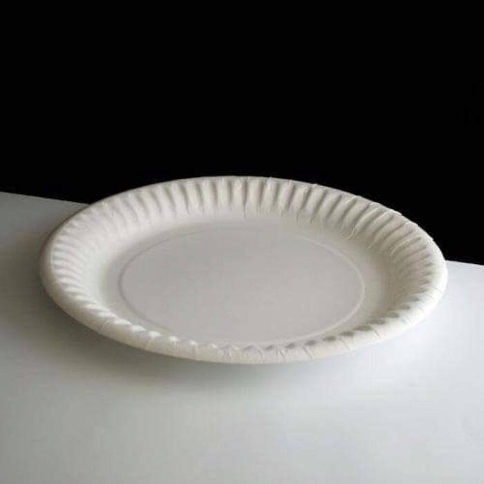 Small 18cm (7") White Paper Plate