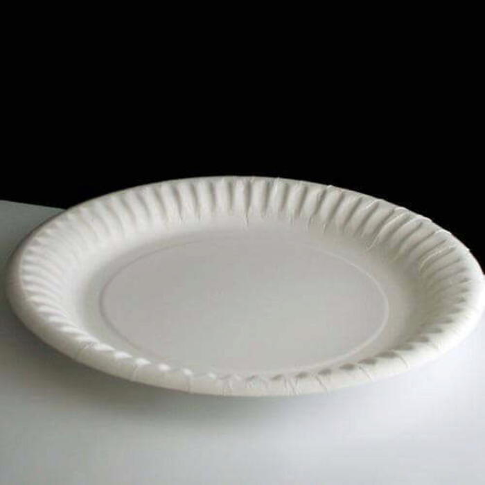 Traditional Large White Paper Plate | 23cm / 9 Inches