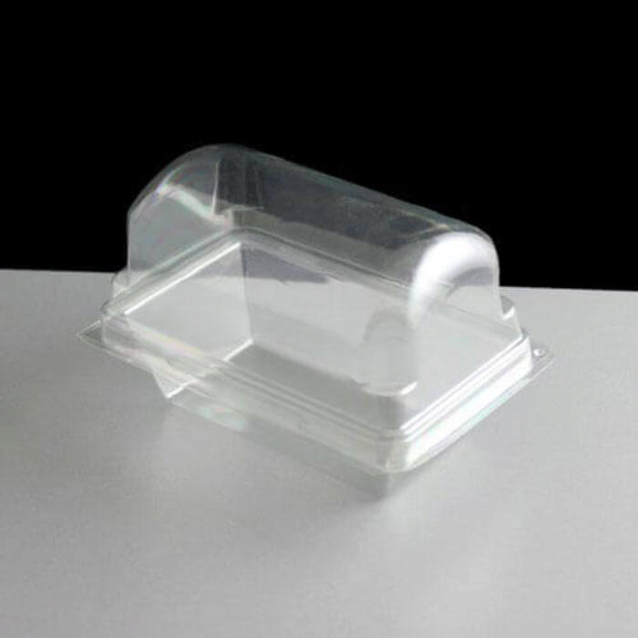 Clear Plastic Hinged Container for Small Bake and Take