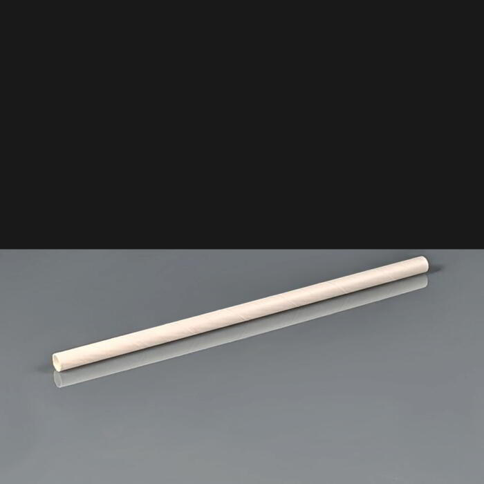 Compostable White Paper Straws | 200mm x 8mm