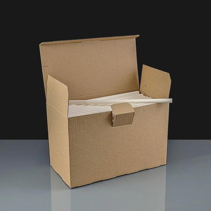 Compostable White Paper Straws | 200mm x 8mm