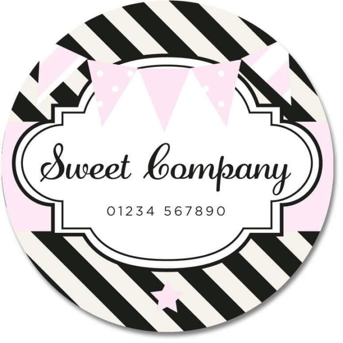 Custom Sweet Company Round 1 Label