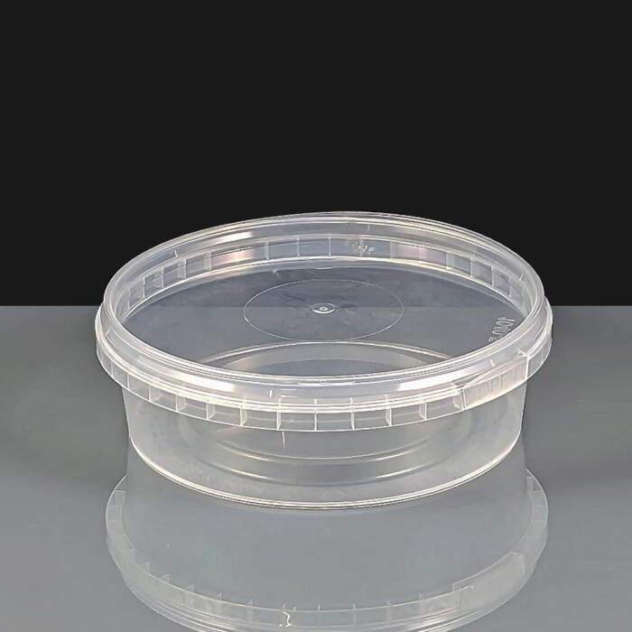 250ml Clear 122mm Diameter Tamper Evident Containers