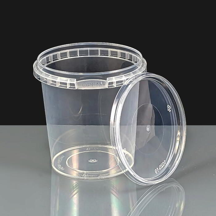 Toppac 440ml Clear 97mm Diameter Tamperproof Container