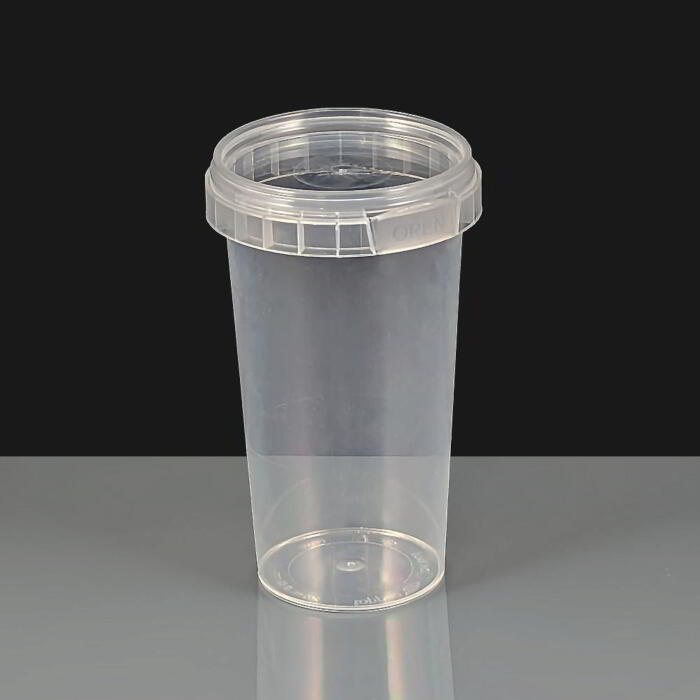 Toppac 250ml Clear 69mm Diameter Tamperproof Container