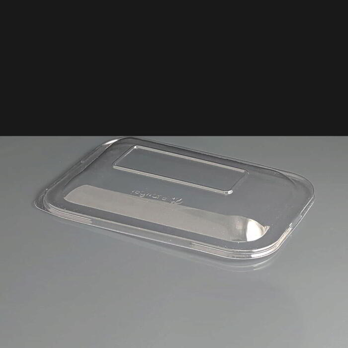 Clear Compostable PLA Lid for V3 Gourmet Containers