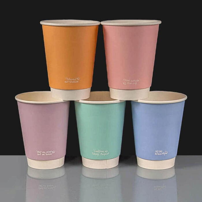 Vegware 12oz Feel Good Paper Coffee Cup