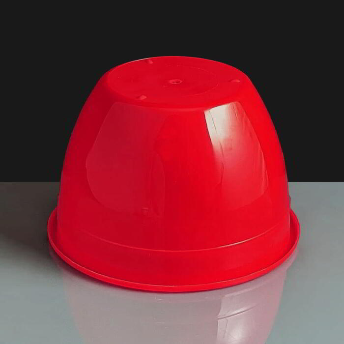 2lb Red Pudding Basin (5) | Reusable Plastic