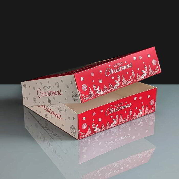 Premium Christmas Snowflake Square Mince Pie Boxes