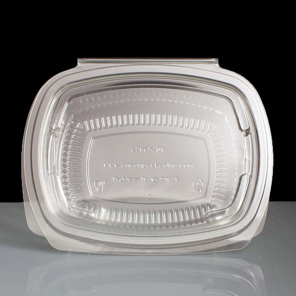 Anson Fresco 500cc Clear Plastic Hinged Salad Containers