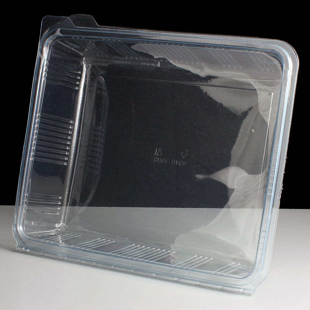 Crystal 2000cc Clear Hinged Salad Container