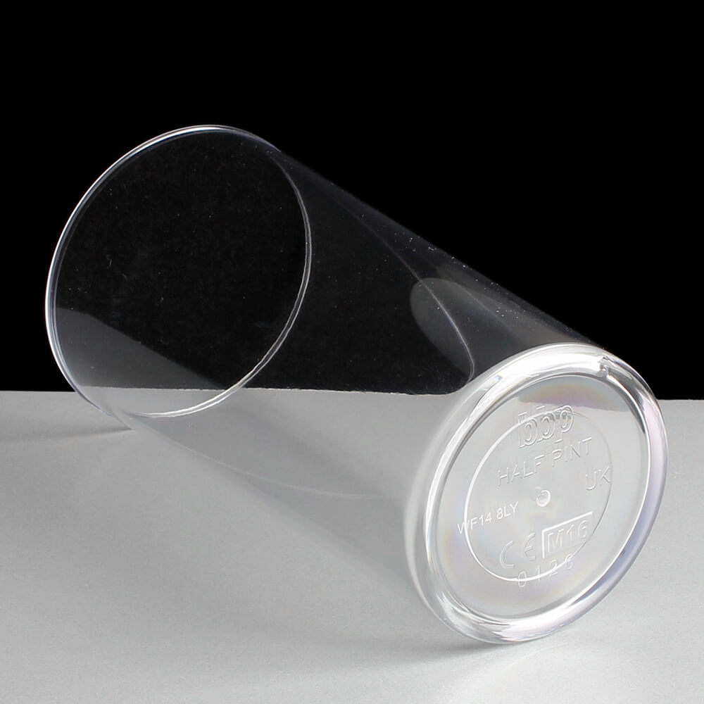 Polycarbonate 10oz Half Pint Highball Plastic Glasses CE