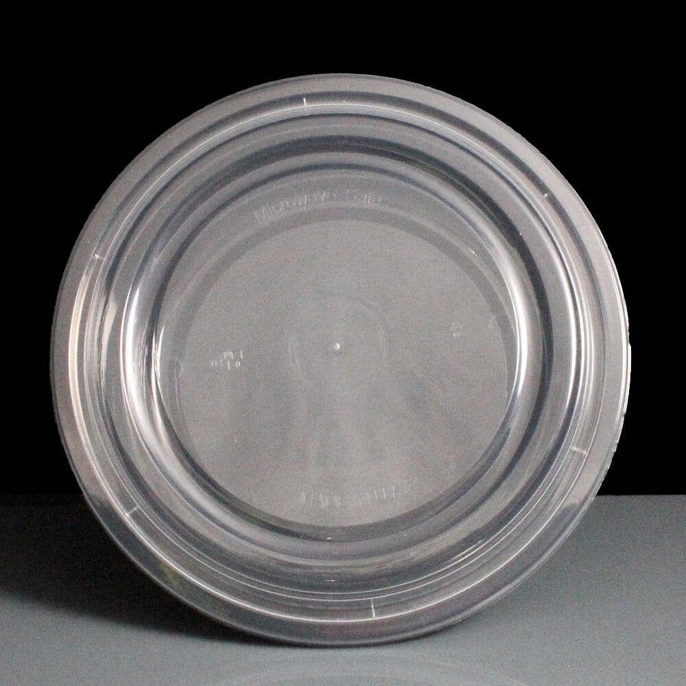 32oz Round Black Plastic Take Away Food Container and Lid