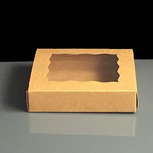 Windowed Kraft Cookie or Tart Packaging (250)