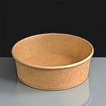 500cc Round Kraft Salad Bowl | Optional Lids
