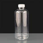 1000ml Clear Square Plastic Juice Bottle with Cap