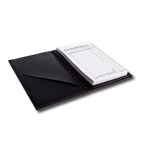 Medium Black Food Order Pad Holder