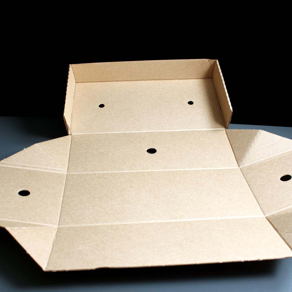 Premium Cardboard Delivery Double Burger Box: Pack of 100
