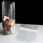 90mm x 160mm Clear Block Bottom Bags with Plain Base